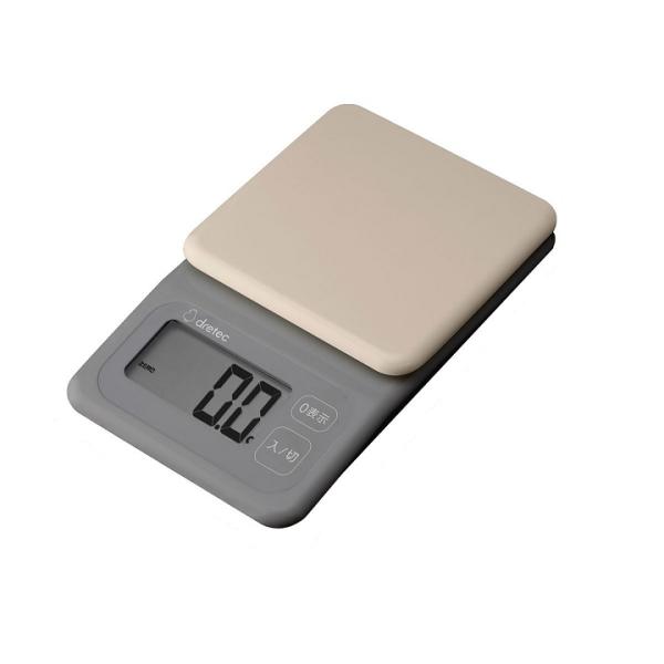 アースカラーがおしゃれなデジタルスケール”Brote”美味しいお菓子作りは正確さがとても大切。0.1g単位で細かく計量できるので最適です。使用地域の重力誤差を解消する地域重力調整機能付でより正確に！◆0.1g単位ではかれる（0.3〜300g...
