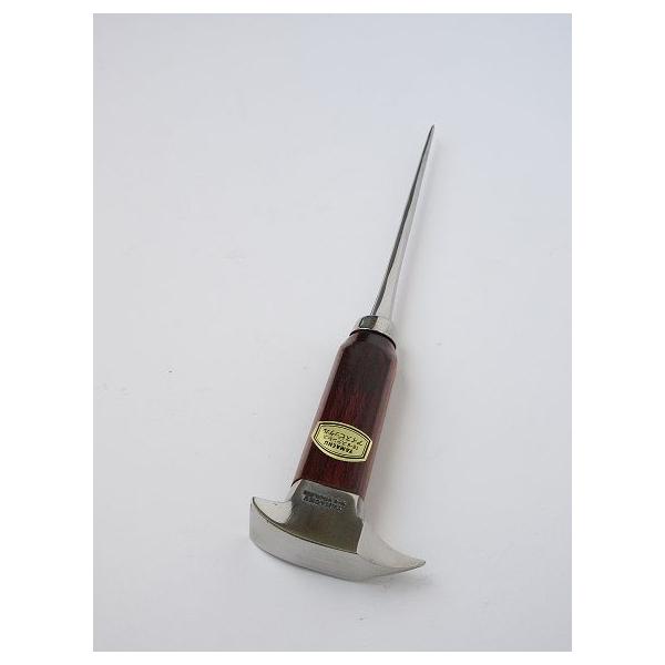 氷を割るための道具です。主としてカクテル、オン・ザ・ロックなど、酒やジュースなど飲み物に入れるための氷やクラッシュドアイスを作るために使います。大きさは様々で、氷を細かく砕くのに特化した複数の先端（3本刃など）を持つものなどいろいろ販売して...