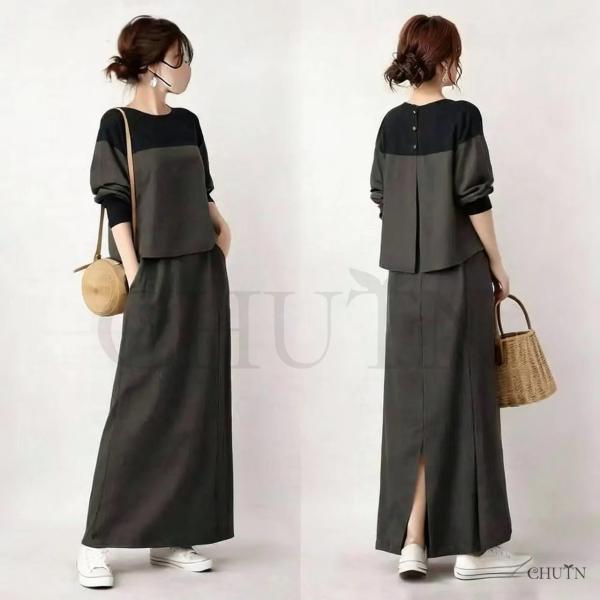 ◆セット内容：トップス +スカート◆素材：ポリエステル   その他●：透け感　若干あり●：生地の厚さ　なし●：伸縮性　なし●：裏地　なしモデル着用画像では若干色味が異なる場合がございますので、下記のカラー画像をご参考になさって下さい。形や色...