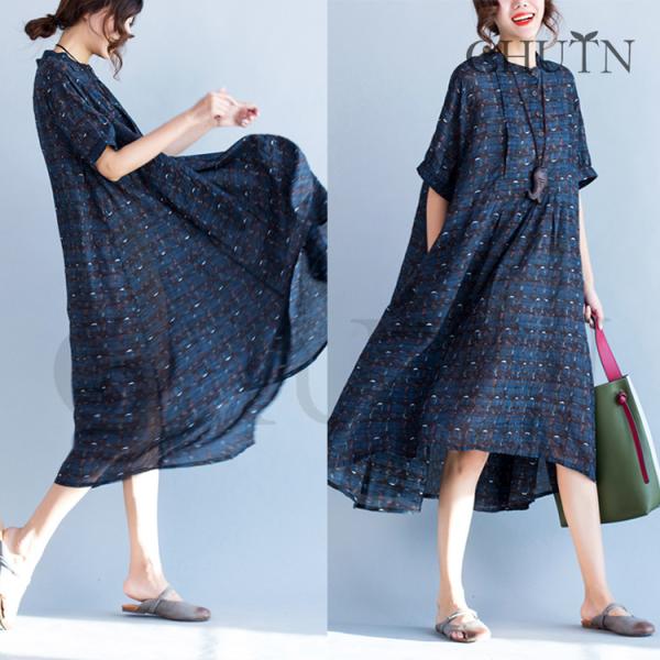 「CHUTN」◆セット内容：ワンピース◆素材：レーヨン 20％　コットン30％　ポリエステル40％　麻 10％◆伸縮性：なし　　 透け感：ある　　裏地：なし　　 　※モデル着用画像では若干色味が異なる場合がございますので、下記のカラー画像を...