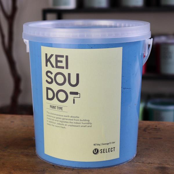 【 KEISOUDO PAINT 】「バランスあるオリジナルブレンド」に拘りを持つ 　珪藻土 内装仕上げ材 珪藻土塗料 ペイント材■練り込みタイプの内装用珪藻土壁材 ペイント材　「PLASTER TYPE」の塗料化製品　フタを開けて、すぐに...
