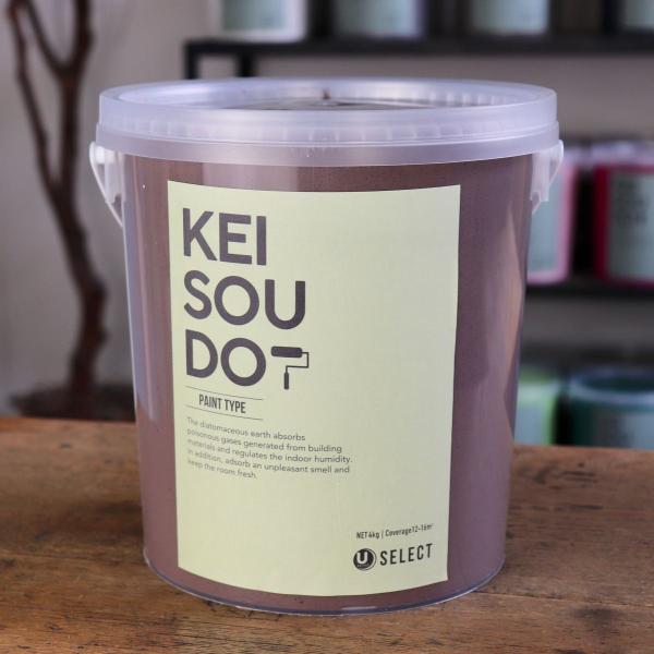 【 KEISOUDO PAINT 】「バランスあるオリジナルブレンド」に拘りを持つ 　珪藻土 内装仕上げ材 珪藻土塗料 ペイント材■練り込みタイプの内装用珪藻土壁材 ペイント材　「PLASTER TYPE」の塗料化製品　フタを開けて、すぐに...
