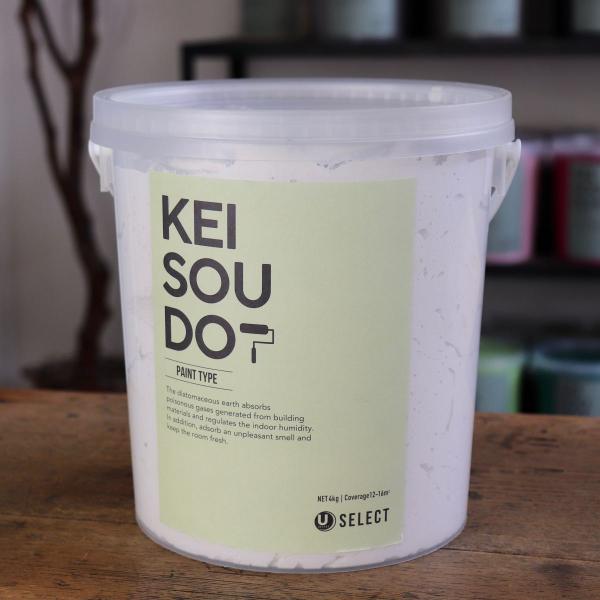 【 KEISOUDO PAINT 】「バランスあるオリジナルブレンド」に拘りを持つ 　珪藻土 内装仕上げ材 珪藻土塗料 ペイント材■練り込みタイプの内装用珪藻土壁材 ペイント材　「PLASTER TYPE」の塗料化製品　フタを開けて、すぐに...