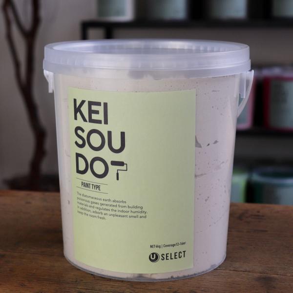 【 KEISOUDO PAINT 】「バランスあるオリジナルブレンド」に拘りを持つ 　珪藻土 内装仕上げ材 珪藻土塗料 ペイント材■練り込みタイプの内装用珪藻土壁材 ペイント材　「PLASTER TYPE」の塗料化製品　フタを開けて、すぐに...
