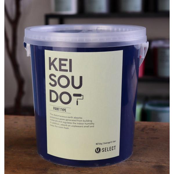 【 KEISOUDO PAINT 】「バランスあるオリジナルブレンド」に拘りを持つ 　珪藻土 内装仕上げ材 珪藻土塗料 ペイント材■練り込みタイプの内装用珪藻土壁材 ペイント材　「PLASTER TYPE」の塗料化製品　フタを開けて、すぐに...
