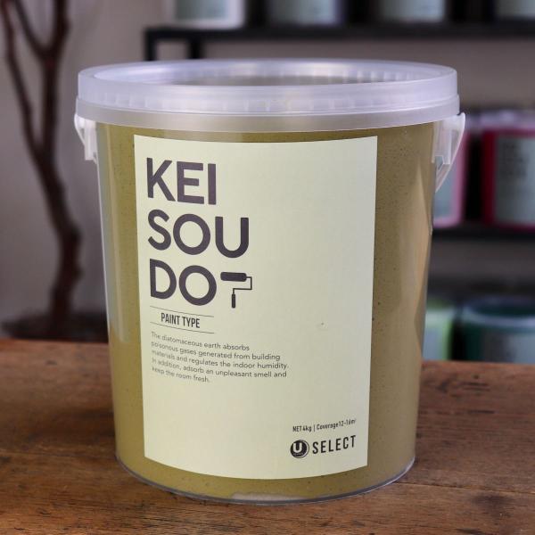 【 KEISOUDO PAINT 】「バランスあるオリジナルブレンド」に拘りを持つ 　珪藻土 内装仕上げ材 珪藻土塗料 ペイント材■練り込みタイプの内装用珪藻土壁材 ペイント材　「PLASTER TYPE」の塗料化製品　フタを開けて、すぐに...