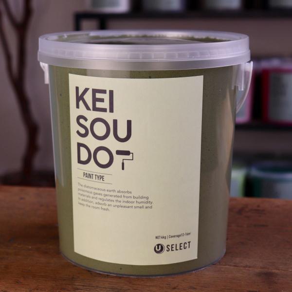 【 KEISOUDO PAINT 】「バランスあるオリジナルブレンド」に拘りを持つ 　珪藻土 内装仕上げ材 珪藻土塗料 ペイント材■練り込みタイプの内装用珪藻土壁材 ペイント材　「PLASTER TYPE」の塗料化製品　フタを開けて、すぐに...