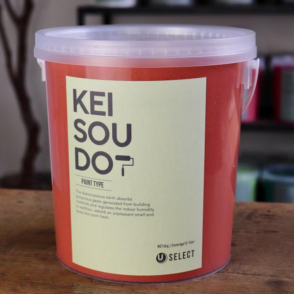 【 KEISOUDO PAINT 】「バランスあるオリジナルブレンド」に拘りを持つ 　珪藻土 内装仕上げ材 珪藻土塗料 ペイント材■練り込みタイプの内装用珪藻土壁材 ペイント材　「PLASTER TYPE」の塗料化製品　フタを開けて、すぐに...