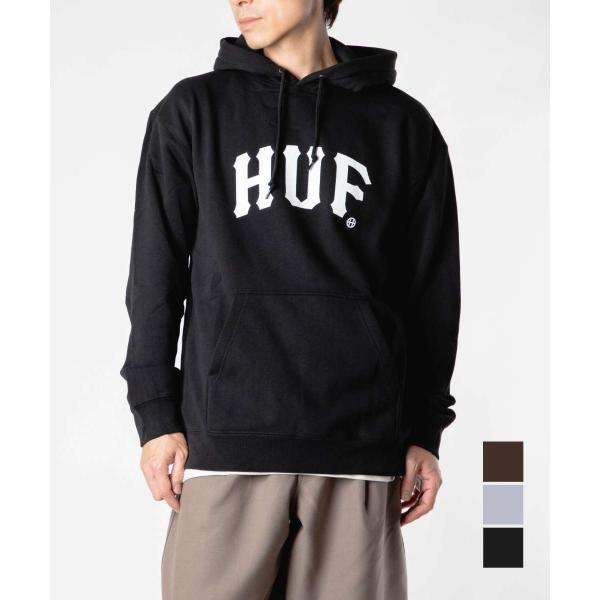 ITEM INFORMATIONハフ HUF  PF00759  ユニセックス パーカー型番PF00759 カラーBLACK / ブラックLILAC CHALK / ライラックチョークBISON / バイソンサイズ【S】着丈：64cm 肩幅...