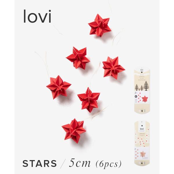 ITEM INFORMATIONロヴィ Lovi  WOODEN 3D DECORATIONS Lovi Star 5cm 6pcs ユニセックス 置物カラーブライトレッド / BRIGHT REDナチュラルウッド / NATURAL WO...