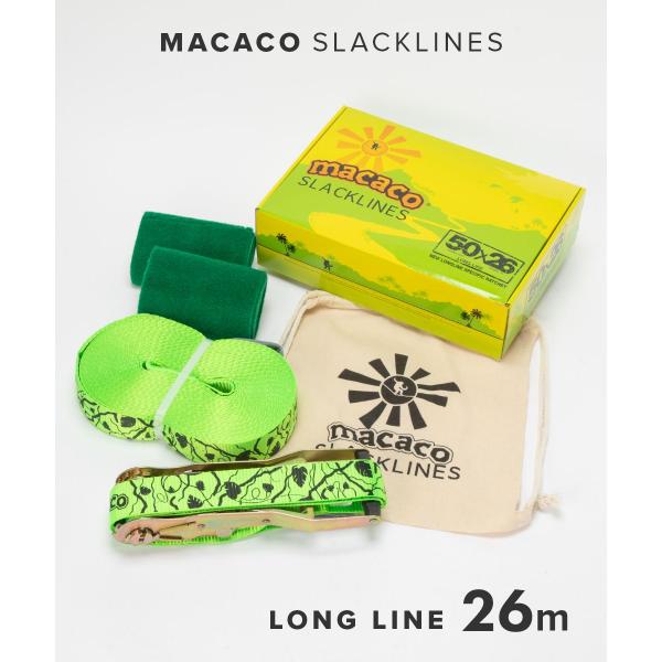 ITEM INFORMATIONマカコ スラックライン MACACO SLACKLINE MACACO STANDARD LONG LINE 26M3T メンズ レディース 玩具カラーカラー：グリーンCOLOR：GREENサイズ本体サイズ ...
