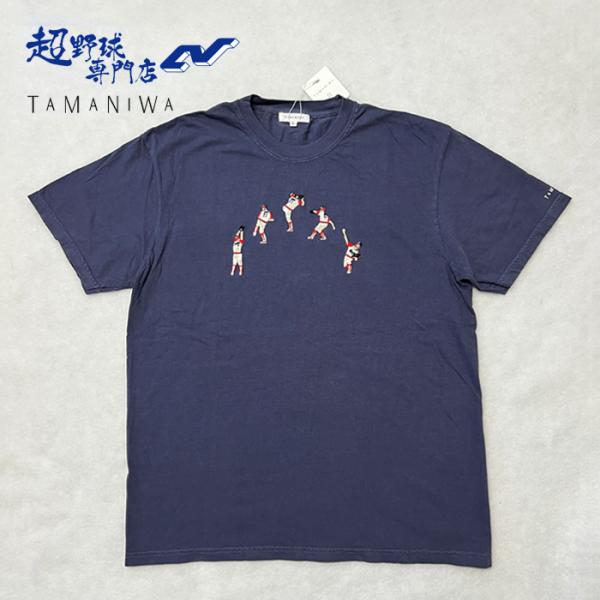 "TORNADO TEE"トルネード投法のコマ送り写真を刺繍に落とし込んだデザインTシャツ日本人メジャーリーガーのさきがけの一人、あの特徴的な投げ方を刺繍したアイコニックな1枚！【サイズ】L size (着丈 75cm, 身幅 56cm, ...