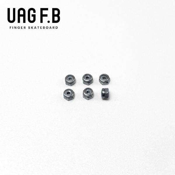 ロック機構がついているナットです。きつく締めなくてもロックしてくれる優れもの。（※何度も締め直しているとロック機構が痛み緩くなることがあります。）【サイズ】外径：1mm厚み：0.7mm【カラー】シルバー【商品内容】ロックナット：6個