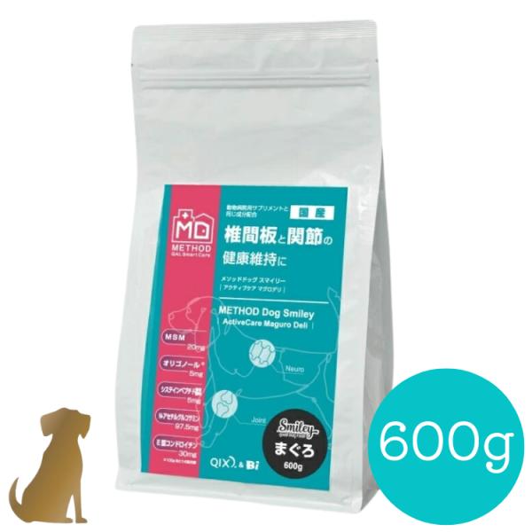【Method Dog × Smiley アクティブケア マグロデリ】・椎間板と関節の健康維持をサポートする成分配合・DHA＆EPAを含有した国産マグロ肉を使用１．フレッシュスマイリー製法　・純国産原料　・まぐろの生肉使用　・小麦粉＆小麦グ...