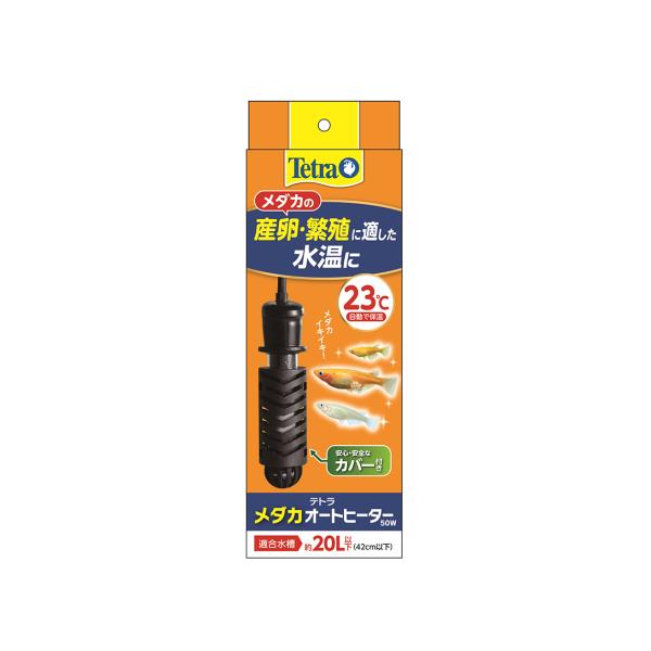 メダカの産卵・繁殖に適した水温に。