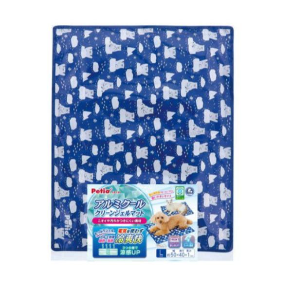 たっぷりジェルとアルミの吸熱と放熱効果で電気を使わず冷爽快！ たっぷりジェルとアルミの吸熱と放熱効果でひんやり爽快。 ニオイや汚れがつきにくい素材。 パピーやシニアにも使いやすいサイズで寝心地快適。 アルミ・ジェル・アルミの3つの層で涼感U...