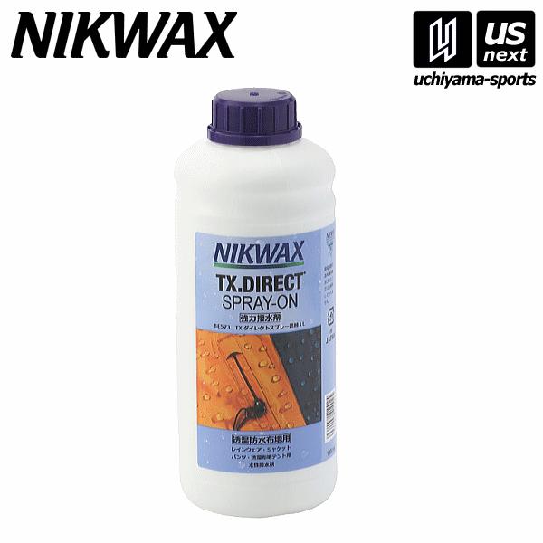 /メーカー ニクワックス（NIKWAX） /品名 TX．ダイレクトスプレー（詰替） /品番 EBE573 / /容量 1L /適応商品 透湿防水布地用（レインウエアに最適） /生産国 イギリス /メール便不可　/店頭受取可能（新潟県村上市）
