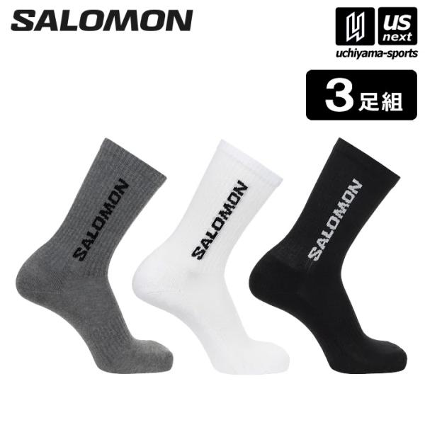 /メーカー サロモン（SALOMON）/品名 EVERYDAY CREW 3-PACK/品番 LC2086200/サイズS（22-24cm）M（24.5-26.5cm）L（27-29cm）XL（29.5-32cm）/カラー LC208620...