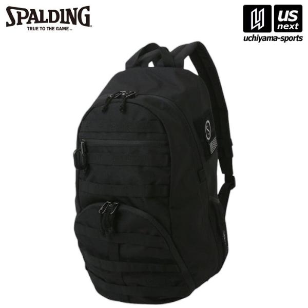 /メーカー スポルディング/品名 ハーフデイ コマンダー ブラック/品番 50-015BK/サイズ W27 x H49 x D26cm/容量 35L/素材 ポリエステル/正面に配置したモールストラップが特徴的なミリタリーテイストのバッグパッ...