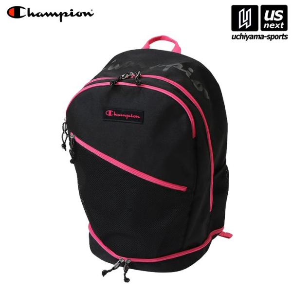 /メーカー チャンピオン/品名 バックパック/品番 C3-BB727B/サイズ W32×H55×D27cm/カラー 107（ブラック×ピンク）/素材 本体: ポリエステル100%(ポリウレタン加工) メッシュ部分/テープ部分: ポリエステル...