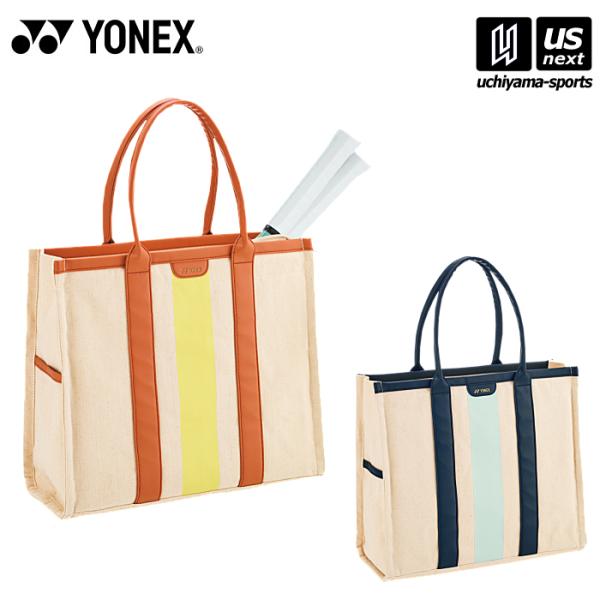 /メーカー ヨネックス（YONEX） /品名 トートバッグ（テニス2本用） /品番 BAG2551 /カラー100（ホワイト/ネイビー）386（ホワイト/オレンジ） /素材 綿 /サイズ 42×18×38cm /生産国 ベトナム /商品機能...