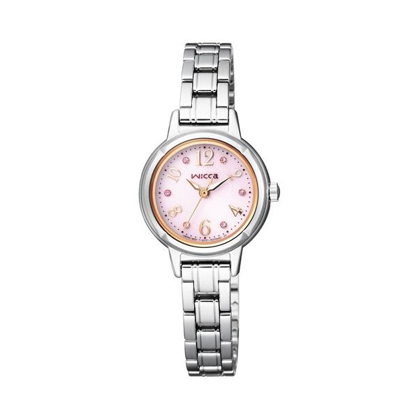 メーカー：CITIZEN シチズン wicca ウィッカ製品名：KH9-914-93JANコード：4974375461062説明1：キャリバー：E031［S103720］　精度：±15秒/月　光発電：6ヶ月説明2：防水性能：5気圧防水説明3...