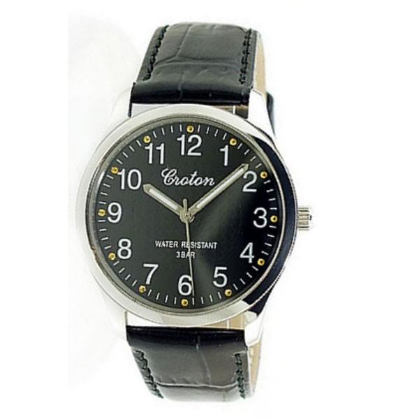 メーカー：CROTON クロトン製品名：RT-157M-1JANコード：4961136062279説明1 仕様：クオーツ　ケース素材：ステンレス　風防素材：サファイアガラス説明2 バンド素材：牛革型押説明3 防水：日常生活防水　説明5 メー...