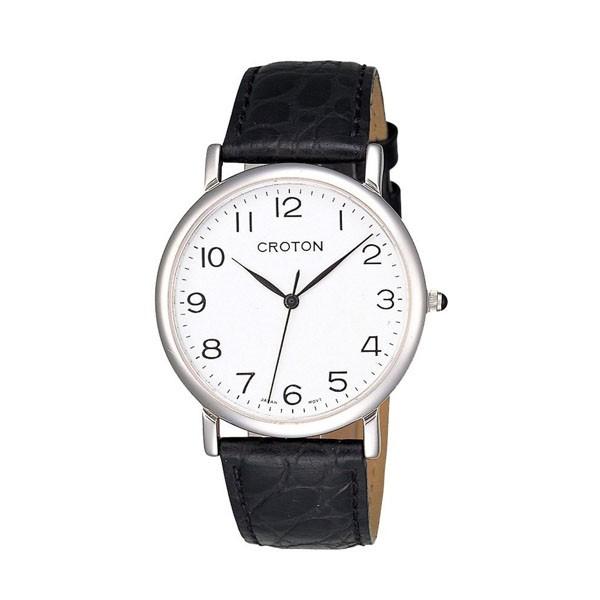 メーカー：CROTON クロトン製品名：RT-125M-3JANコード：4961136061043説明1 仕様：クオーツ　ケース素材：真鍮　風防素材：サファイアガラス説明2 バンド素材：牛革型押説明3 防水：日常生活防水　説明5 メーカー保...