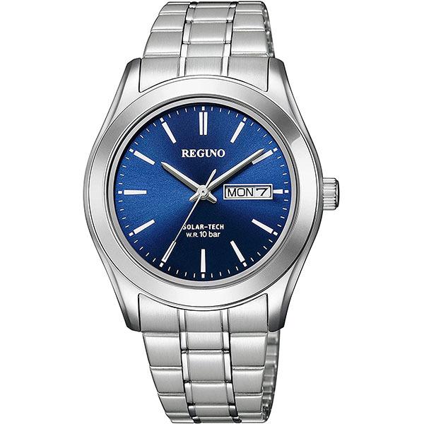 メーカー：CITIZEN シチズン REGUNO レグノ　製品名：KM1-211-71　JANコード：4974375503649　ケースサイズ：37.5mm　ムーブメント：ソーラー　バンド素材：ステンレス　防水：10気圧防水　ガラス素材：ク...