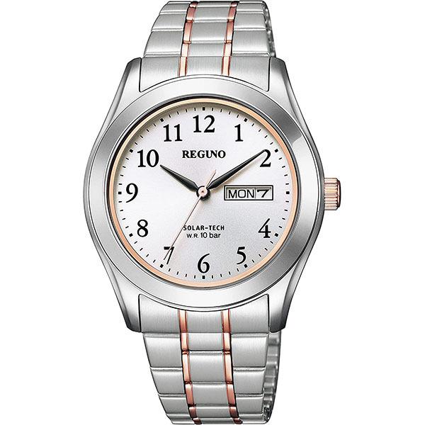 メーカー：CITIZEN シチズン REGUNO レグノ　製品名：KM1-237-93　JANコード：4974375503663　ケースサイズ：37.5mm　ムーブメント：ソーラー　バンド素材：ステンレス　防水：10気圧防水　ガラス素材：ク...