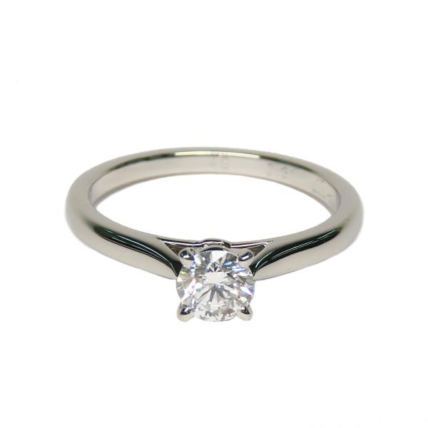 【名古屋】カルティエ ソリテール ダイヤ0.31ct F/VS1/EX リング ＃48 GIA鑑付き プラチナ ジュエリー レディース【↓ 詳しいスペックは下の商品説明をご確認下さい ↓】