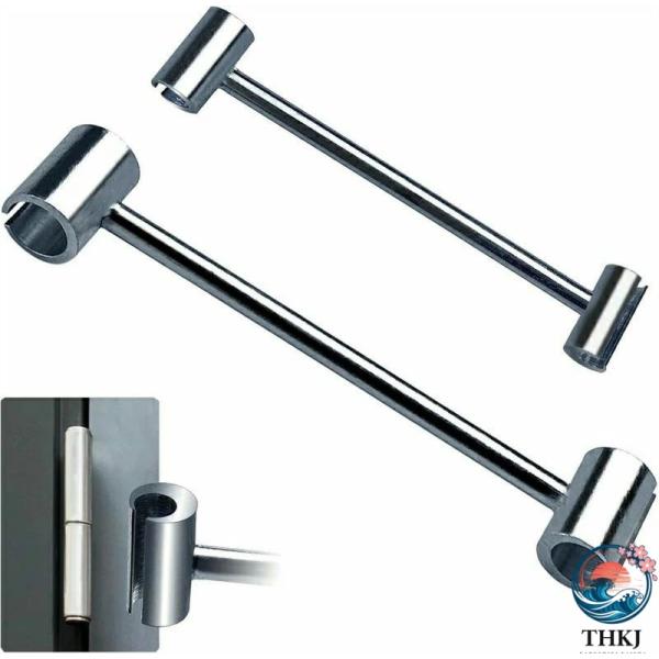 ドアヒンジを調整するために使用します。内容：1.小：長さ27.5cm（8mm-19mmに対応）。 2. 大：長さ29cm（19mm〜25mm）【ドアヒンジ修理ツール】このハンドヘルドツールは、延長ハンドルとダブルヘッド設計を特徴とし、優れた...