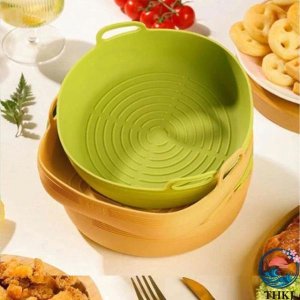 クッキングシート 皿 型 シリコン マット クッキング トレイ オーブン キッチン ノンフライヤー紙 2個セット  用紙 シリコンライナー  天ぷら敷紙 耐熱クッキン