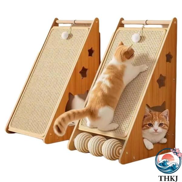 【家具を保護】この爪とぎグラインダーがあれば、猫ちゃんは段ボールの上で夢を見るようになり、家具に傷つけられることもありません。 【ユニークなデザイン】この爪とぎグラインダーは三角形の形状を採用しています。猫ちゃんの爪を縦にも横にも置けるだけ...