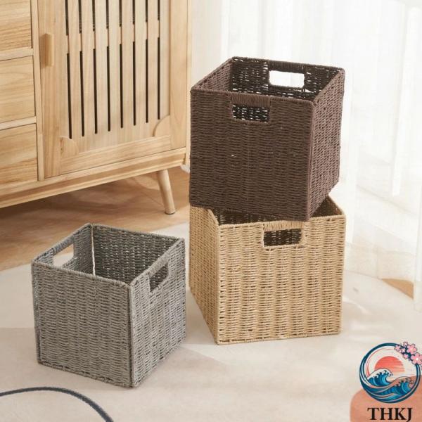 商品名：折りたたみ式ラタン収納バスケットサイズ：25*25*25cm、27*27*27cm、28*28*28cm、29*29*29cm、30*30*30cm、31*31*31cm、32*32*32cm、33*33*33cm、35*32*30...
