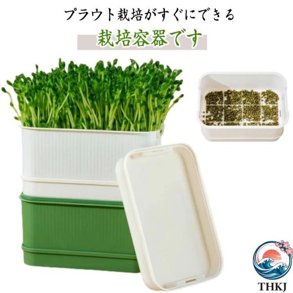 育苗 スプラウト 豆苗栽培 栽培容器 スプラウト 水耕栽培 発芽 水栽培 自宅用 園芸 家庭菜園 繰り返し使える 育てる キッチン用品 送料無料