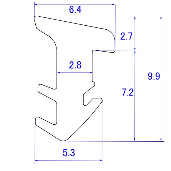 サッシ部材とガラスの隙間（クリアランス）に片面か両面に入れ込んで、ガラスを固定します。様々なクリアランスに対応したものがございますが、この商品はクリアランス4ミリに対応したものです。メーカー出荷は100ｍ巻きですが、メートル単位で計り売りい...