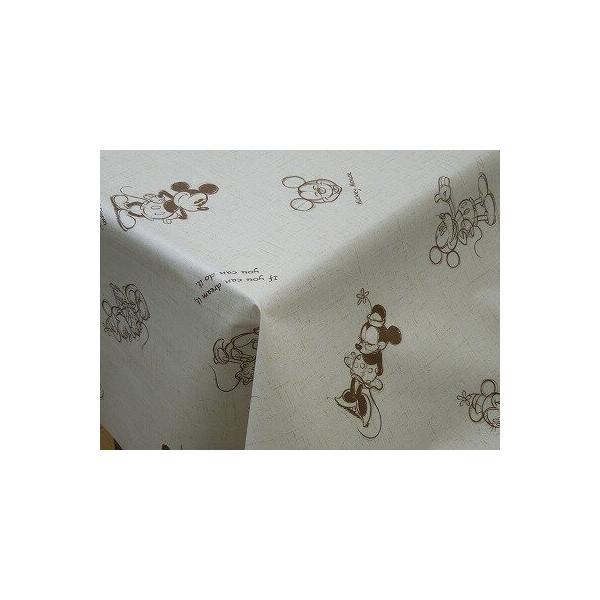 生地 テーブルクロス ビニールシートMinnieMouse MickeyMouse