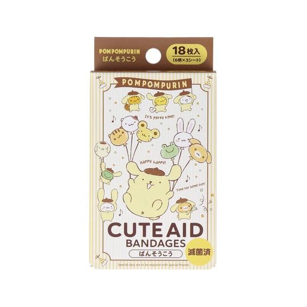 毎日のお出かけにも、ぜひ携帯したいかわいい絆創膏です♪18枚入り日本製・ハローキティ・マイメロディ・クロミ・シナモロール・ポムポムプリン・リトルツインスターズ・ポチャッコ・ハンギョドン・ドラえもん・スヌーピー可愛いキャラクターのデザインです...