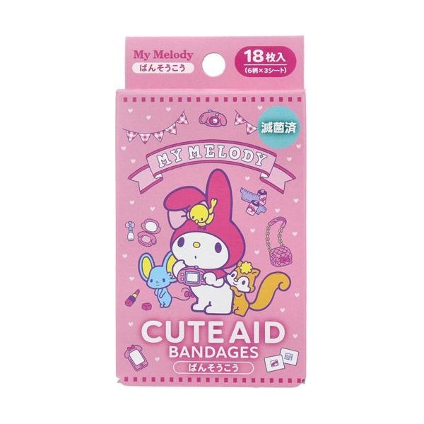 日本製 CUTE AID 絆創膏 バンドエイド キャラクター ばんそうこう 18枚入 :cute-aid:上原薬局 - 通販 - Yahoo ...