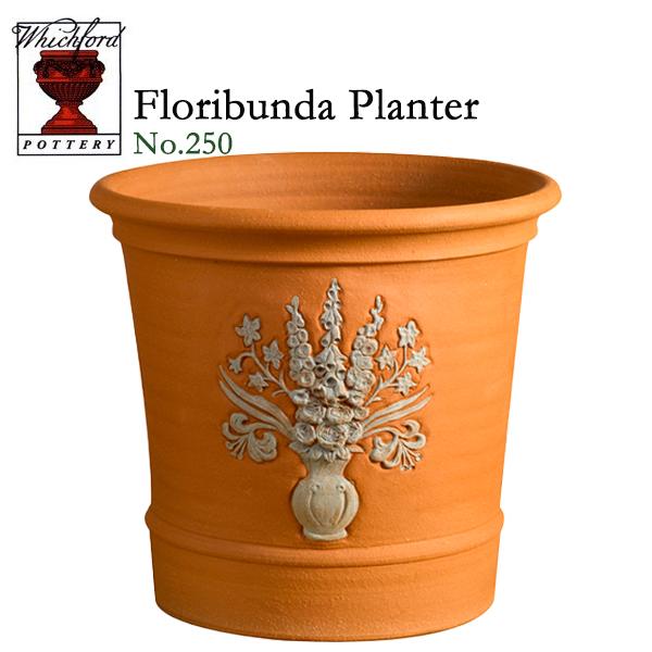 【発売日：2025年10月24日】ウィッチフォード　Whichford Pottery　テラコッタ　植木鉢　フロリバンダプランター 11号相当 英国製 FLORIBUNDA PLANTERS◆カラー(3色展開)Terracotta …模様部...