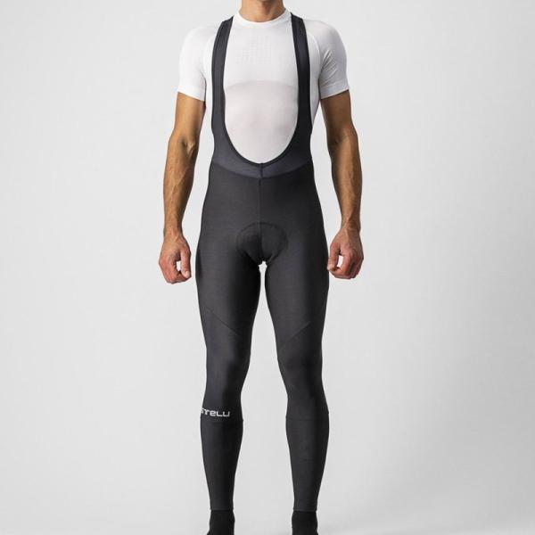 CASTELLI (カステリ) 4525514 COMPETIZIONE BIBTIGHT コンペティツィオーネ ビブタイツ 010 BLACKフロント生地の保温性と防風性を高め、涼しい日も寒い日も快適に過ごせます。高いストレッチ性で抜群の...