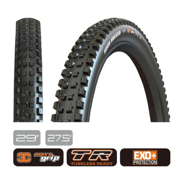 MAXXIS (マキシス) High Roller ハイローラー EXO+ケーシング MTBチューブレスレディタイヤワールドカップ ダウンヒルサーキットでテストされ、成功を収めている「ハイローラー」。粘着性の高いマックスグリップ コンパウン...