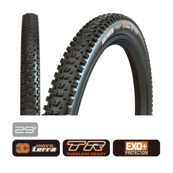 MAXXIS (マキシス) Rekon リーコン 3Cマックステラコンパウンド/EXO+ケーシング MTBチューブレスレディタイヤテクニカルなXCおよびライトなトレイル向けに設計されたセミブロック系MTBタイヤです。EXOプロテクションによ...