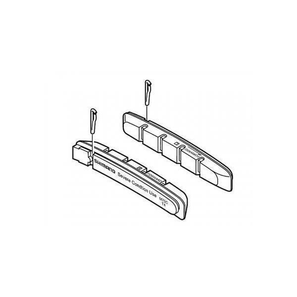 サイドウォールマシンドリムに対してのみウェット時の制動力が高く、DIN規格を満たすことが可能。音鳴りが発生しにくい。リムの消耗が少なく、フェードが発生しにくい。シリーズ:XTR、DEORE XT、DEORE LX、DEORE、DXR長さ:7...