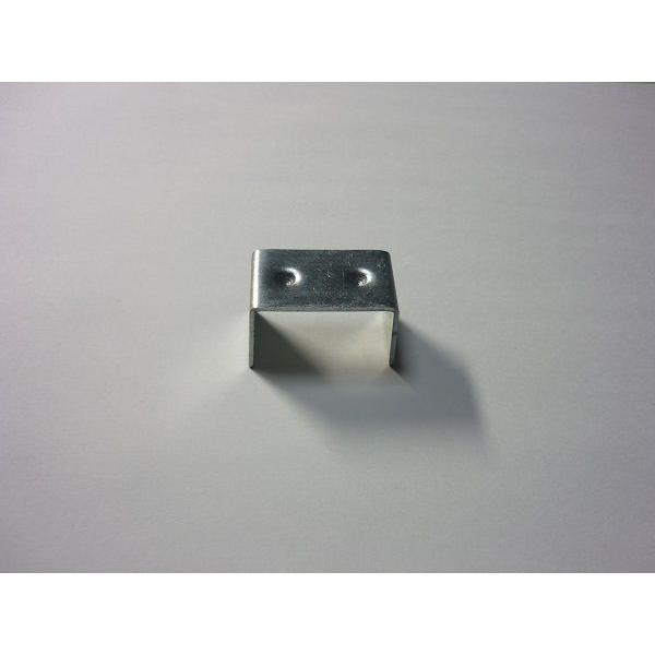 幅30mmタイプに最適ゴムチューブ　トラックシート用ゴムの金具ばら売り バラ売りコ型金具 コノ字