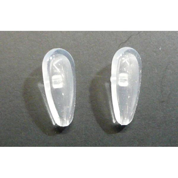 オークリー　フレーム用　交換用パットカラー：クリア素材：シリコン系サイズ：縦×幅/１４ミリ×７ミリネジ式タイプ※ネジは付属しません※クリックポストは日時指定不可、ポスト投函となります。