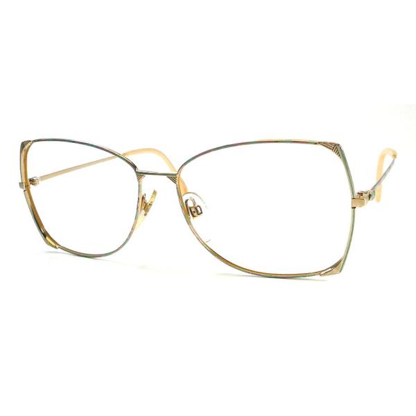 フレームカラー：ゴールド/グリーン/ピンクレンズ横幅：５８ミリレンズ縦幅：４７．５ミリブリッジ幅：１５ミリテンプル長：１３５ミリ全幅：１４２ミリフレーム天地：４８．５ミリ※サイズは実測につき刻印と違う場合がございますフレーム素材：合金※レン...