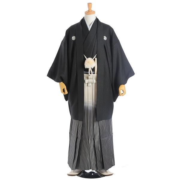 【商品名】 レンタル　黒大和　白ぼかし【品　番】 HK-L22【素　材】 高級正絹（シルク） ※化繊（ポリエステル）とは違い、高級正絹にしかない艶やかな高級感があります。【サイズ】 お選びいただけます(身長約168cm〜約184cm　ウエス...