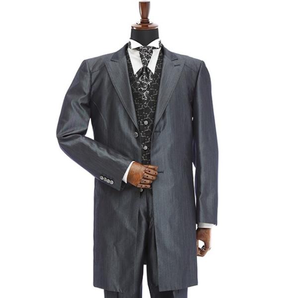 【商品名】 レンタル　タキシード　  【品　番】 TX_043  【商品内容】 ジャケット　/　ベスト　/　パンツ　/　ネクタイ 【特　徴】 丁寧なステッチワークの施されたピークドラペルの襟は男性的な立体的フォルムを確立。ネイビーのブルーイ...